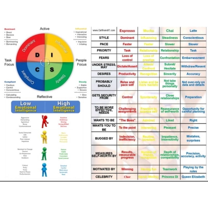 Jual Aplikasi Excel DISC personality test (Dominance Influence ...