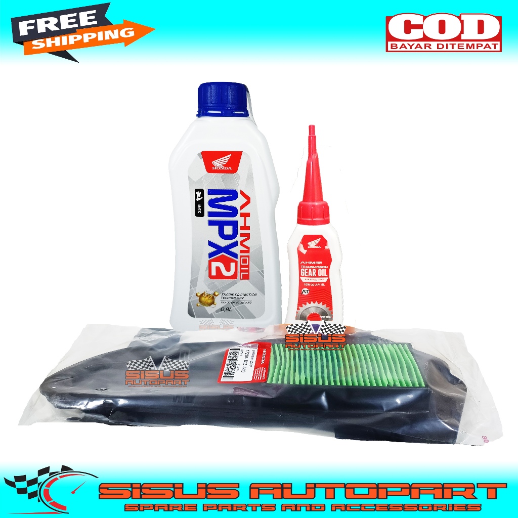 Jual Paket Oli Mpx 2 Oli Gardan Honda Filter Udara Vario 160 / Oli Spx ...