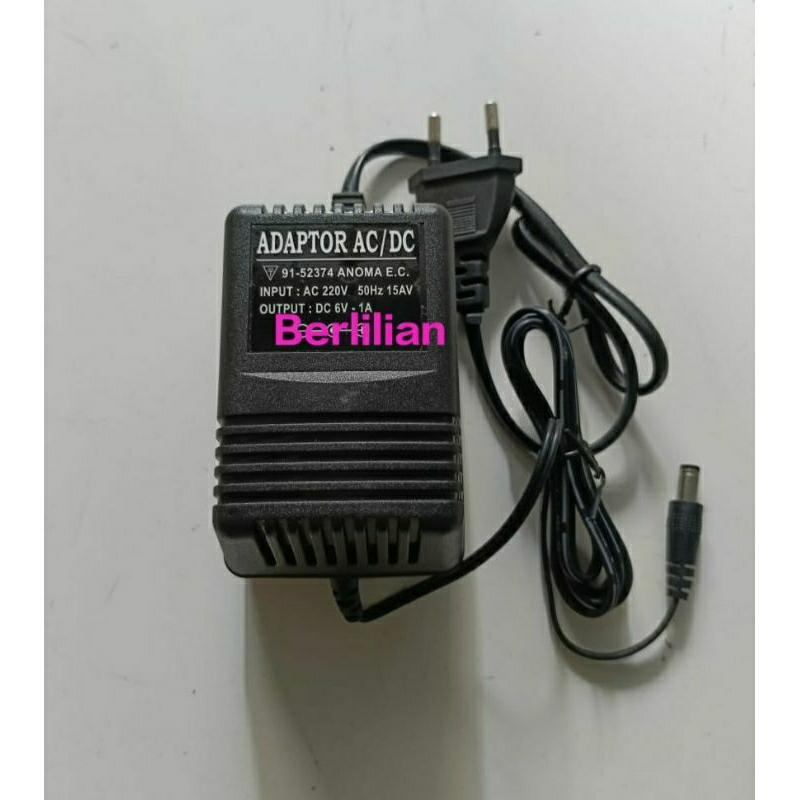 Jual Adaptor DC 6V 1A Input AC 220V Model Terapo | Shopee Indonesia