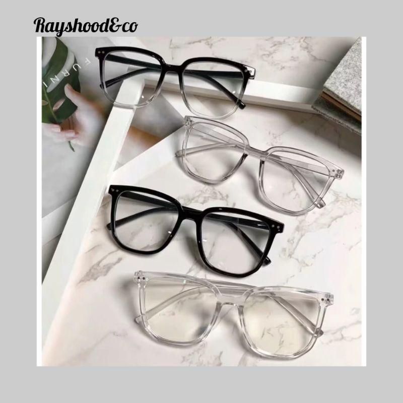 Jual Kacamata Korea frame besar kacamata twin frame transparan kacamata ...