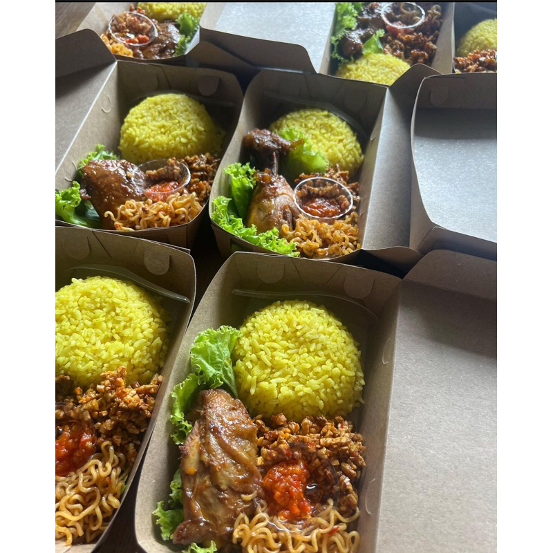 Jual Paket nasi kuning nasi kuning box | Shopee Indonesia