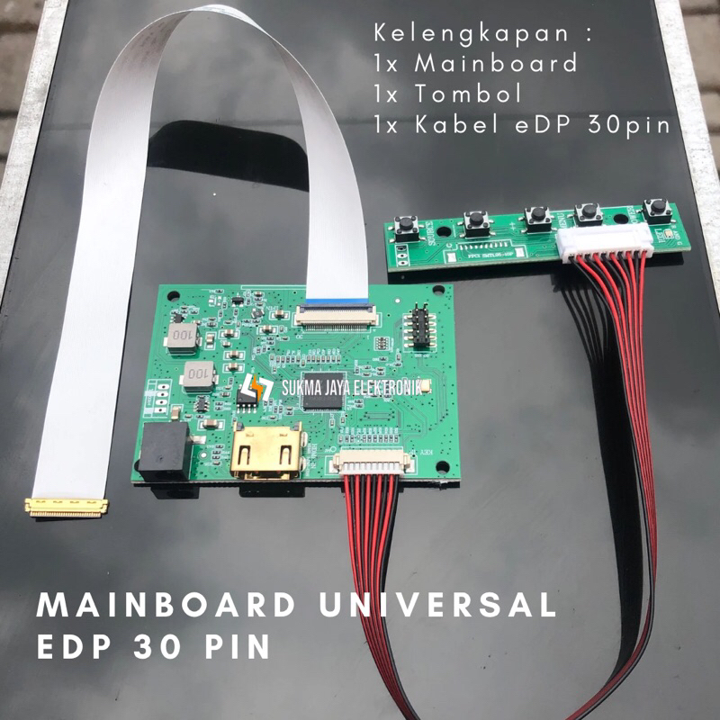 Jual Mainboard Universal untuk Layar eDP 30 Pin Panel Laptop Slim HD ...