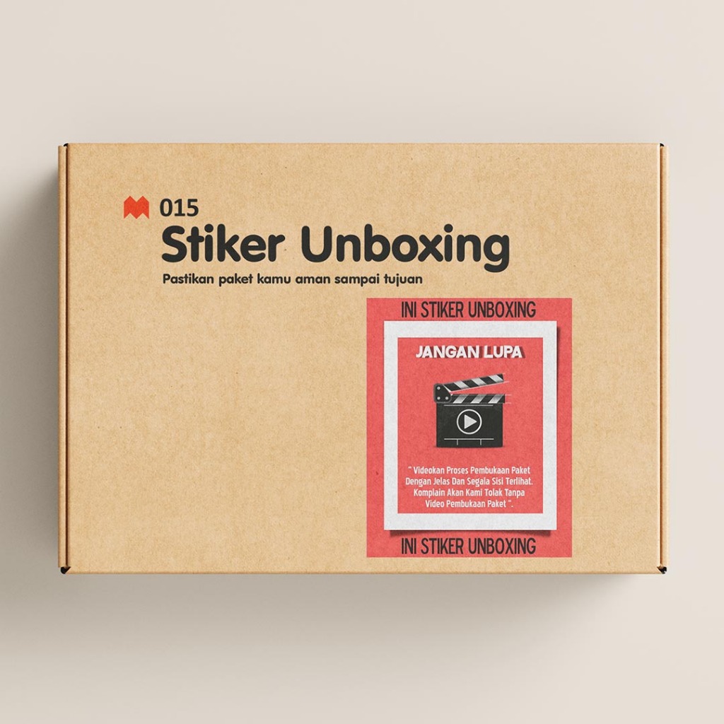 Jual Stiker Video Unboxing / Stiker Wajib Video Unboxing / Stiker ...