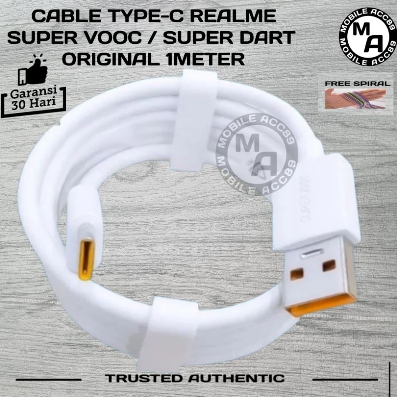 Jual KABEL DATA REALME SUPER VOOC SUPER DART REALME 6 - 6 PRO - 7i - 7 ...