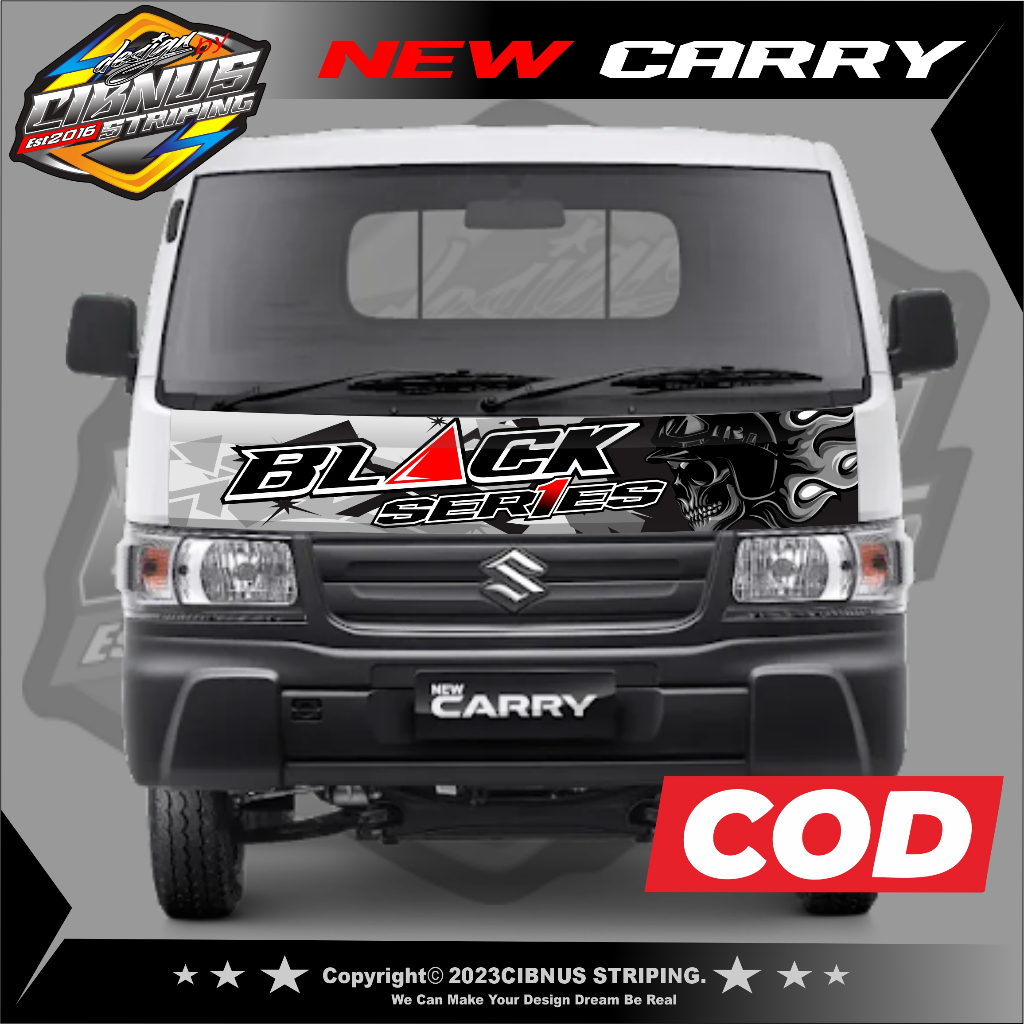 Jual Stiker Kabin PickUp New Carry.Decal Cabin Depan New Carry | Shopee ...