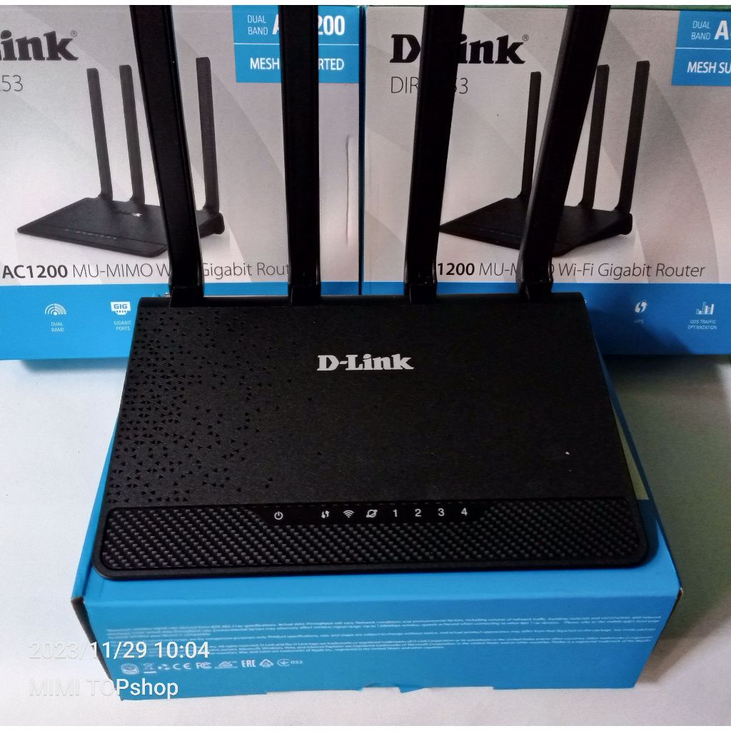 Jual D-Link DIR-1253 Wireless AC1200 MU-MIMO Wi-Fi Gigabit Router | Shopee Indonesia