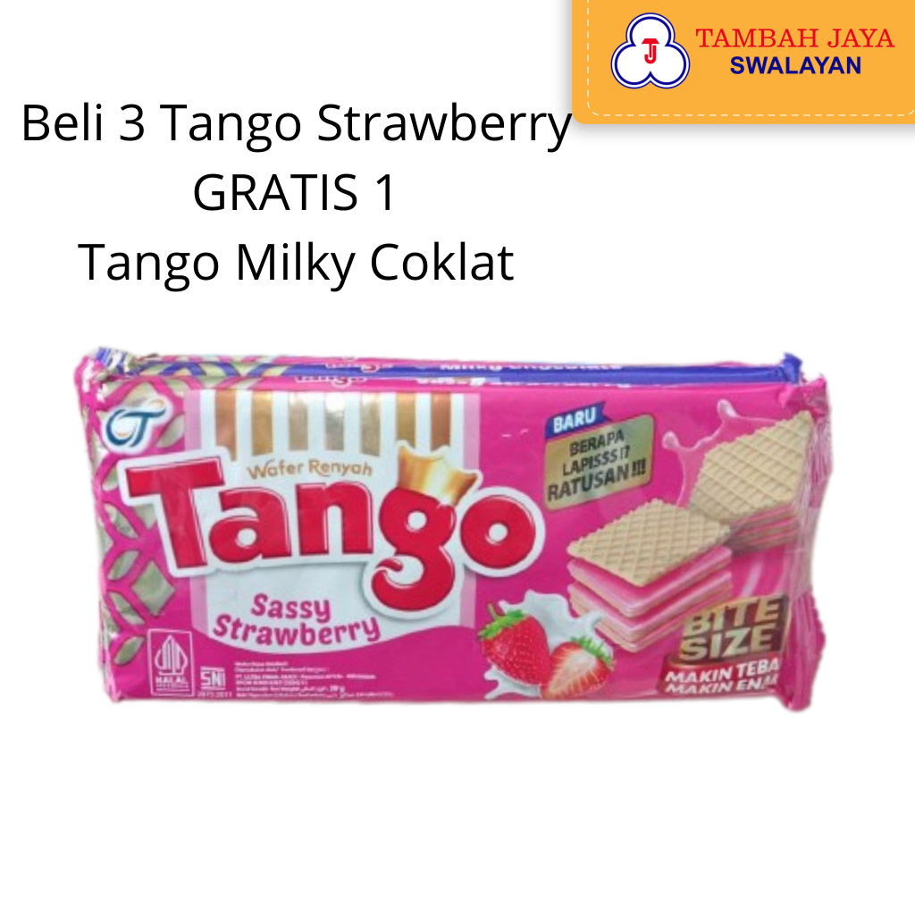Jual Tango Wafer Rasa Strawberry 39gr Bendid | Shopee Indonesia