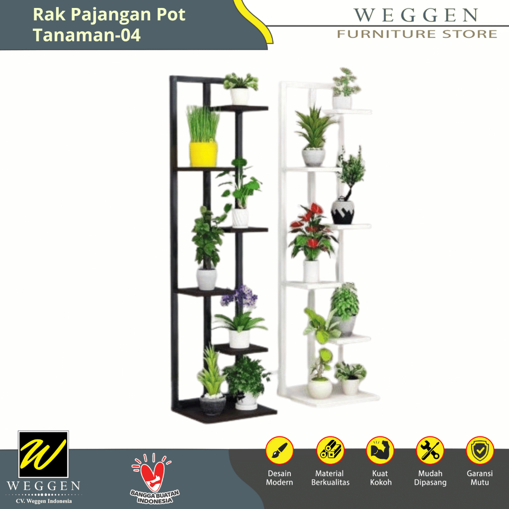 Jual Rak Pot Tataan Tanaman Bunga Minimalis Rak Besi Bersusun Modern ...
