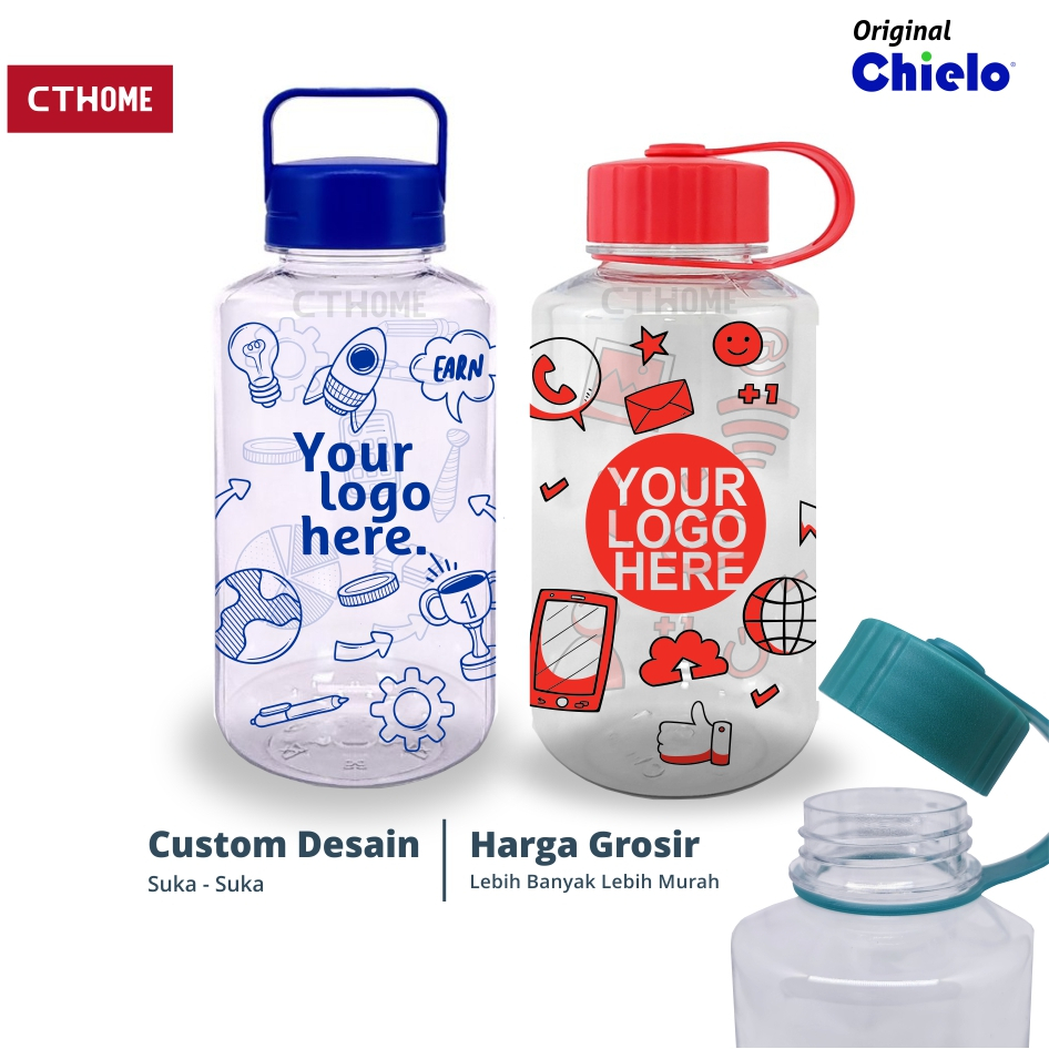 Jual Cetak Custom Botol Minum Tumbler Chielo Dundee Tango Plastik Print ...