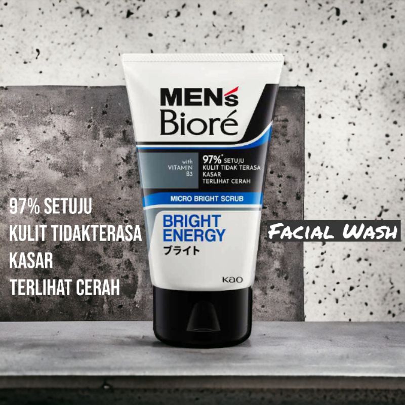 Jual Men's Biore Sabun Wajah Pria Bright Energy | Shopee Indonesia