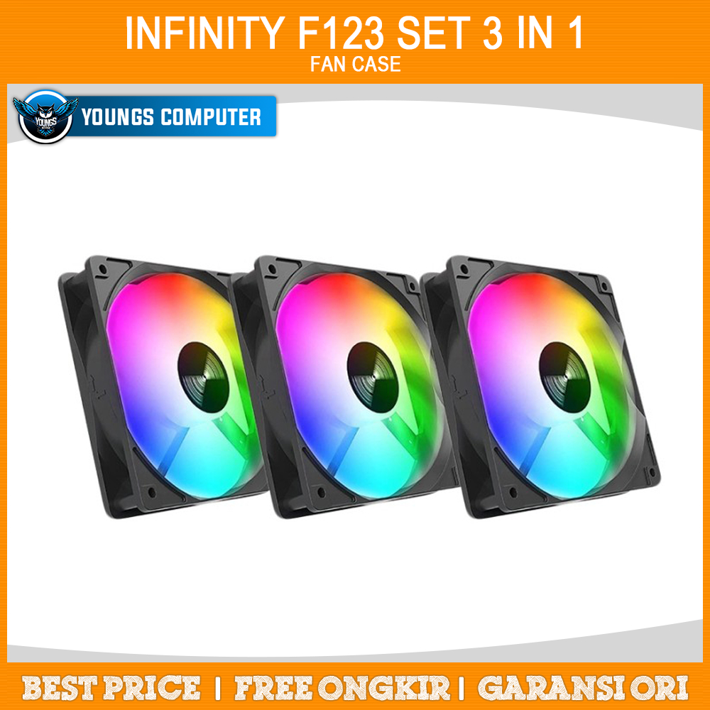 Jual Fan Case Infinity F123 SET 3 IN 1 (3 Fan + Hub) | Shopee Indonesia