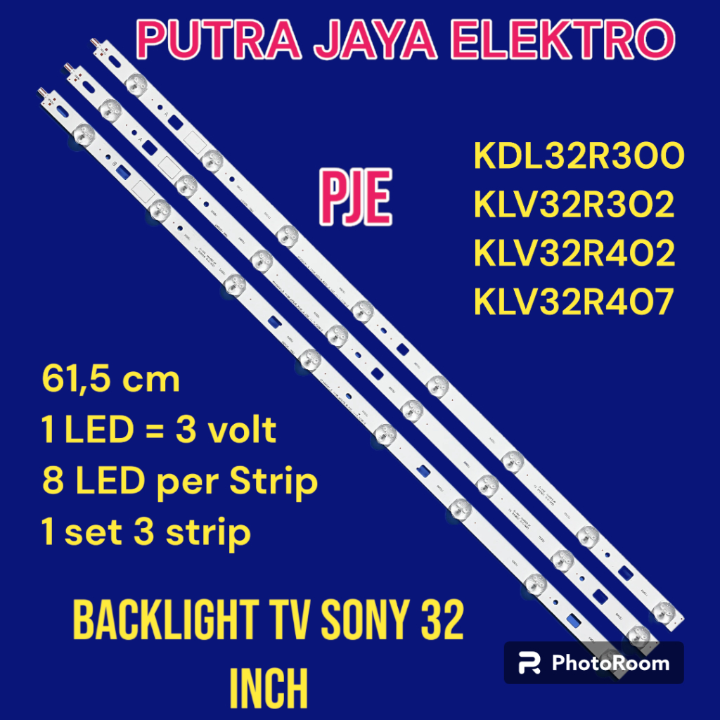 Jual Backlight Tv Led Sony Klv32R302 Klv32R402 Klv32R407 Kdl32R300 Klv 32R302 32R402 32R407 Kdl ...