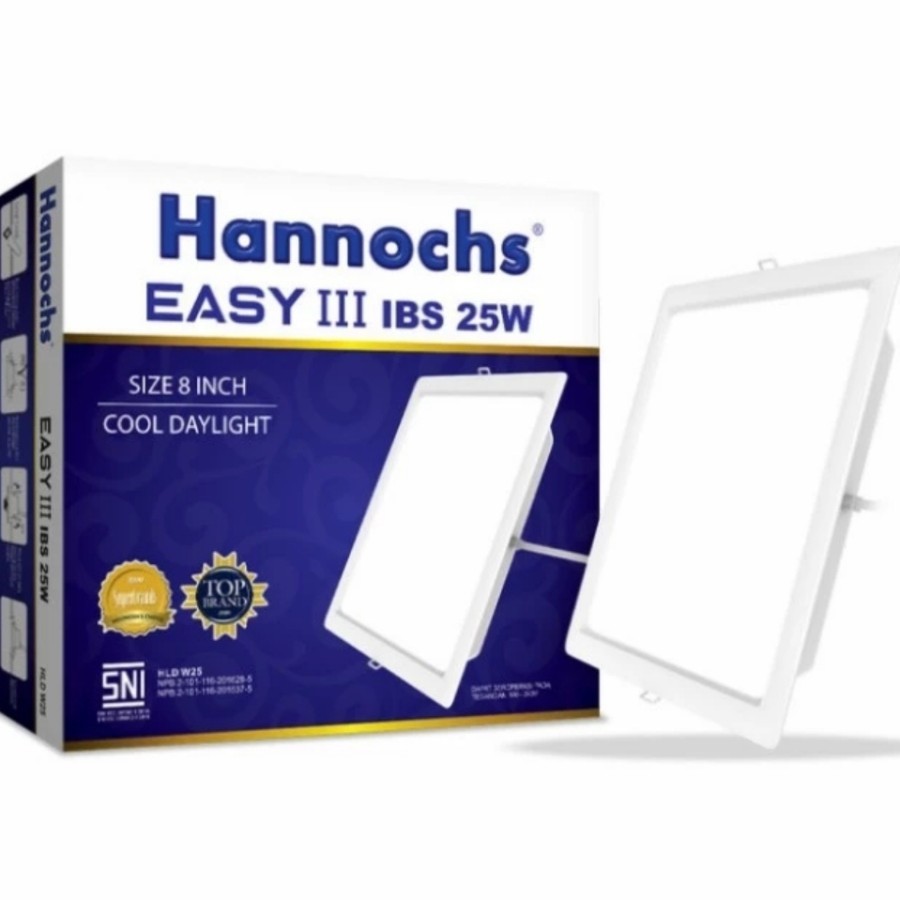 Jual Lampu Downlight Panel LED Tanam Inbow Kotak Hannochs Easy IBS 25 ...
