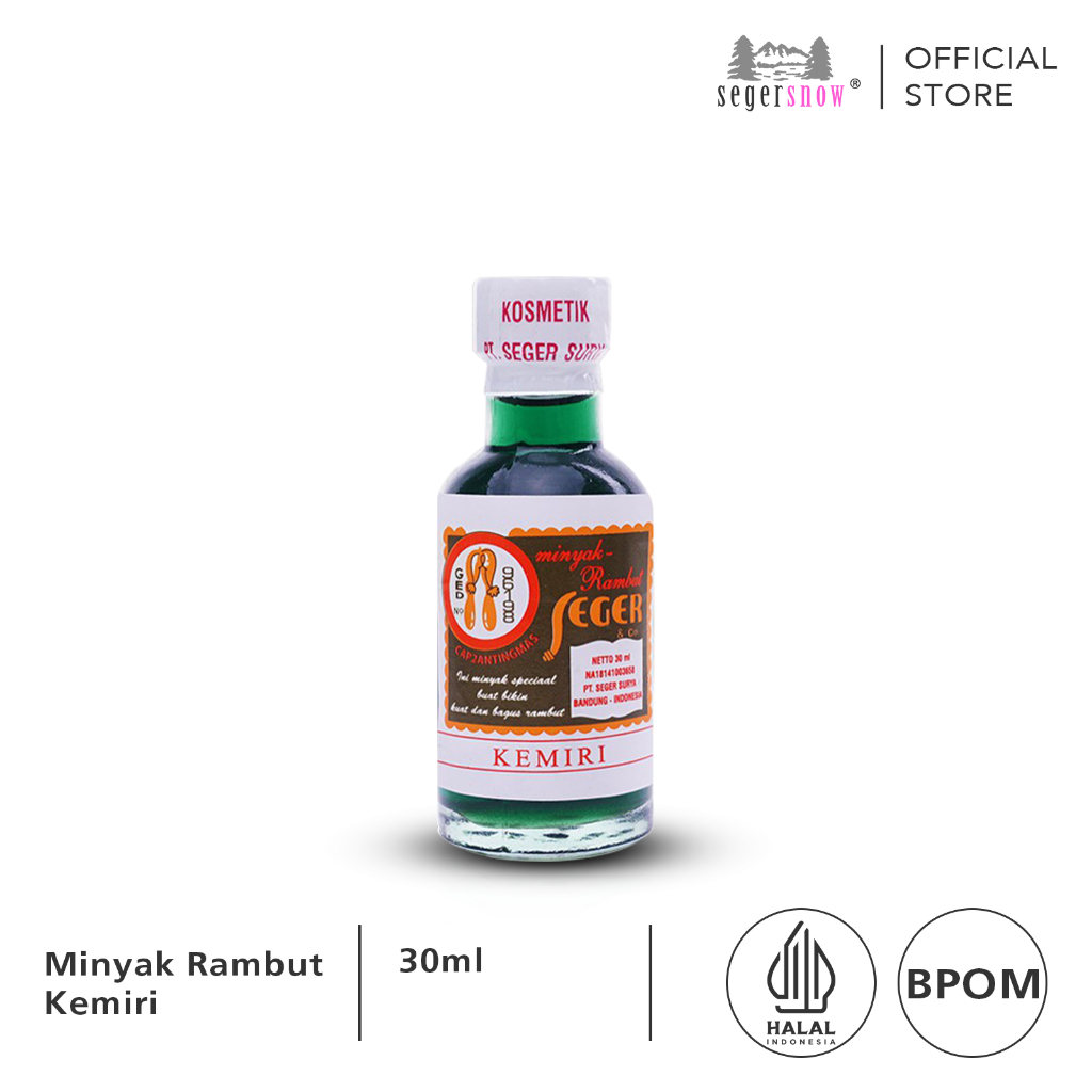 Jual Seger & Co Kemiri Minyak Penyubur Rambut Halal BPOM 30ml Asam ...