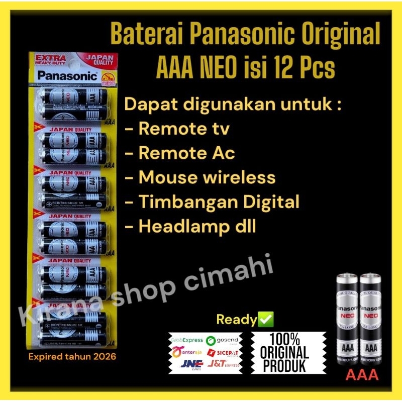 Jual PANASONIC NEO AAA ISI 12 PCS ORIGINAL | Shopee Indonesia