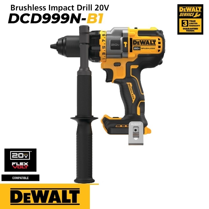 Jual DeWalt DCD999 Bor Cordless Brushless 20v Impact Drill DCD 999N ...
