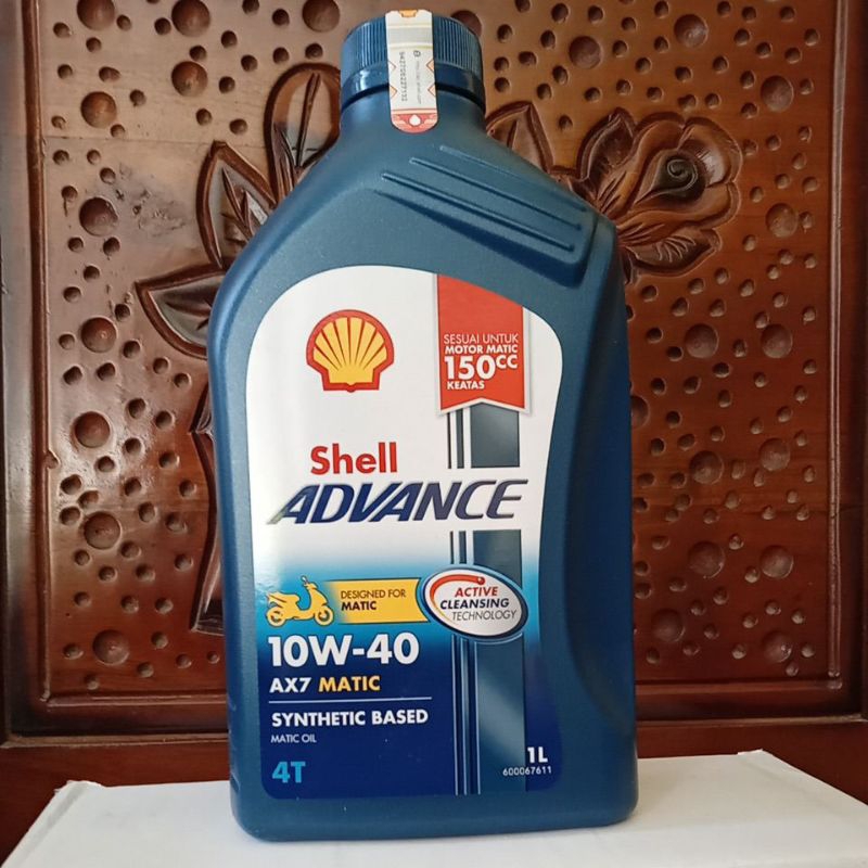 Jual Shell advance AX7 matic original 10W-40 matic 1L | Shopee Indonesia