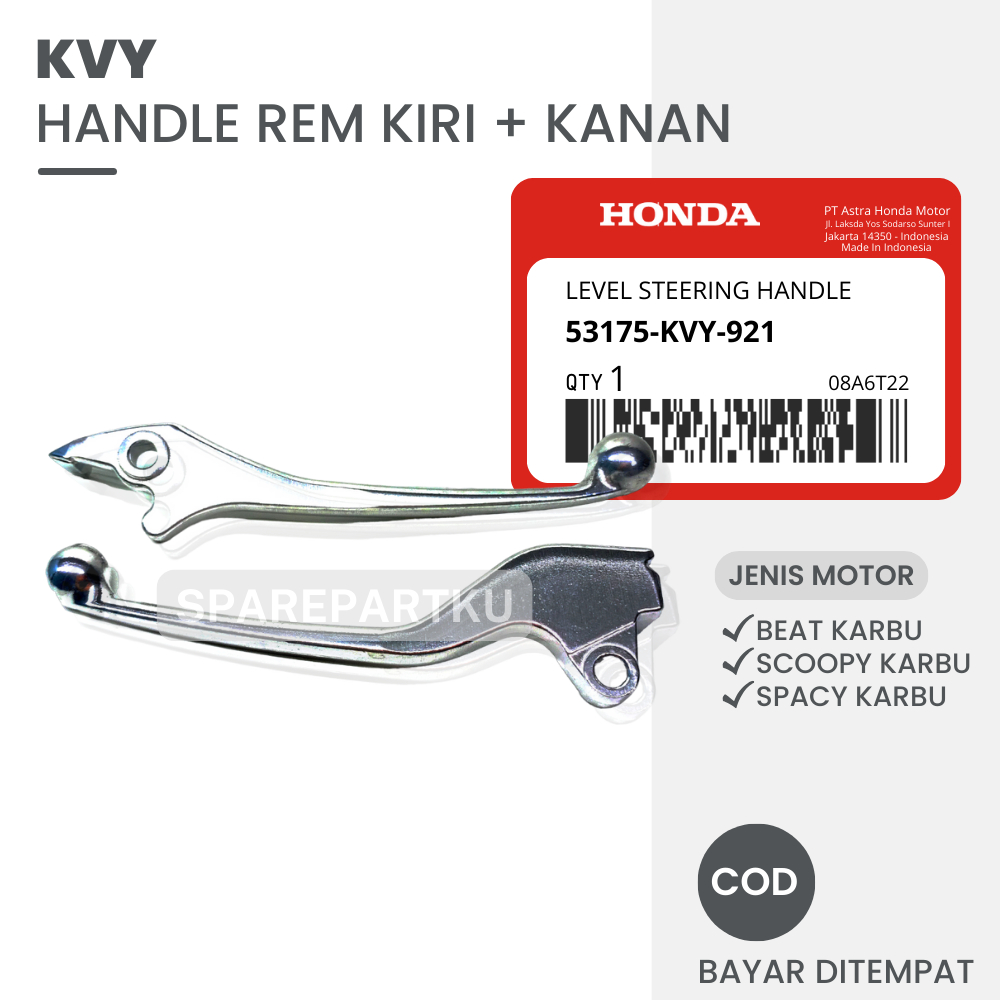 Jual KVY PAKET HANDEL REM KIRI + KANAN HONDA BEAT KARBU / GAGANG REM ...