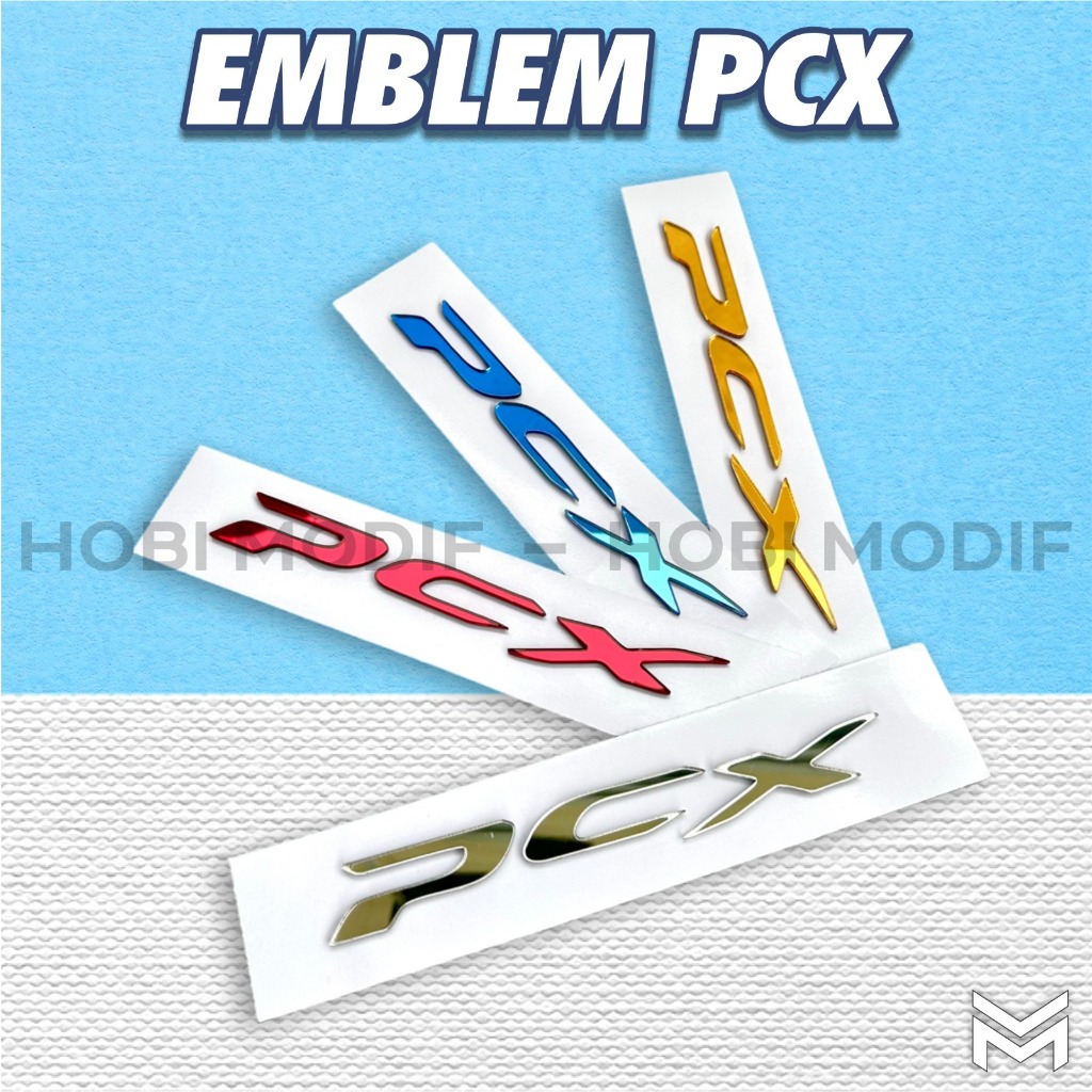 Jual EMBLEM SET LOGO PCX EMBLEM SET 3D STICKER TULISAN PCX ISI 2 PCS ...