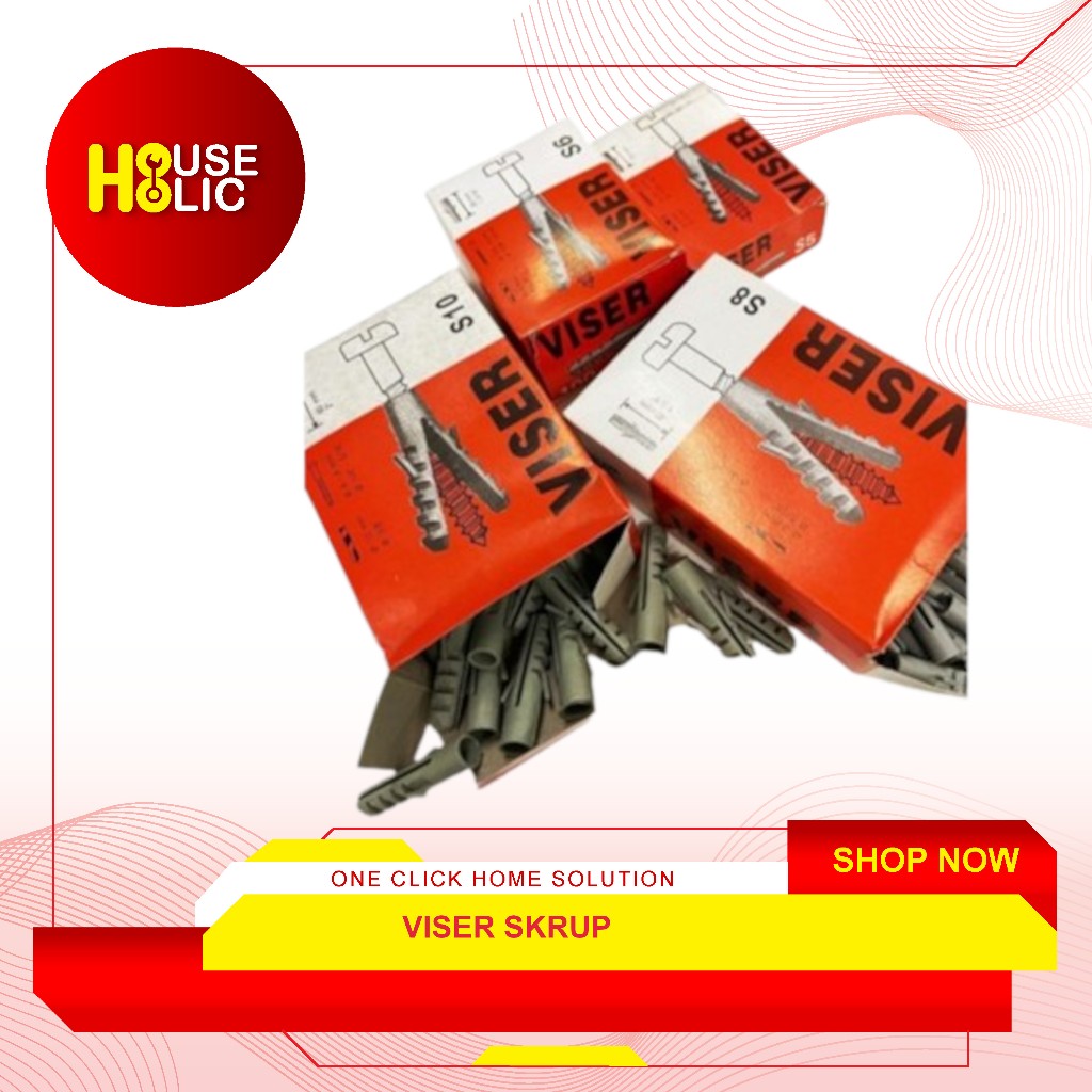 Jual Viser Sekrup Tembok / Skrup Fiser Tanam Tembok Perbox Box | Shopee Indonesia