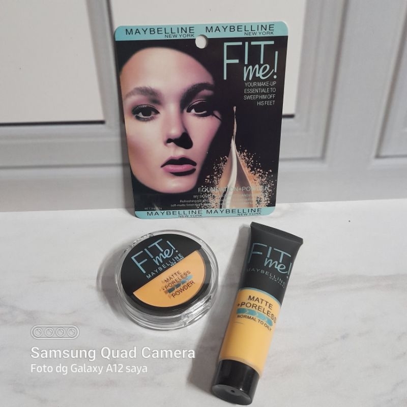 Jual paket bedak & foundation maybelline fit me! 2in1 | Shopee Indonesia