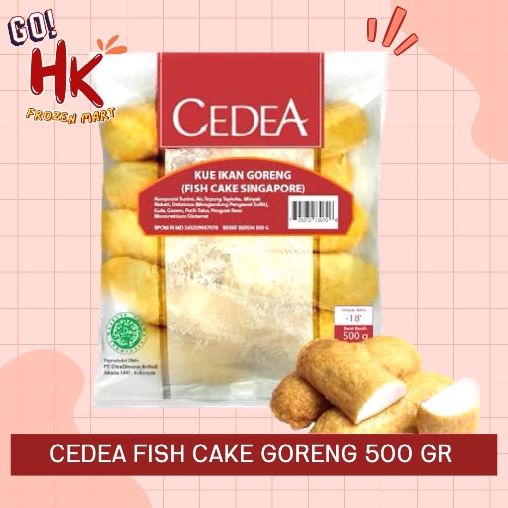 Jual Cedea Fish Cake ala Singapore 500gr | kue ikan goreng otak otak ...