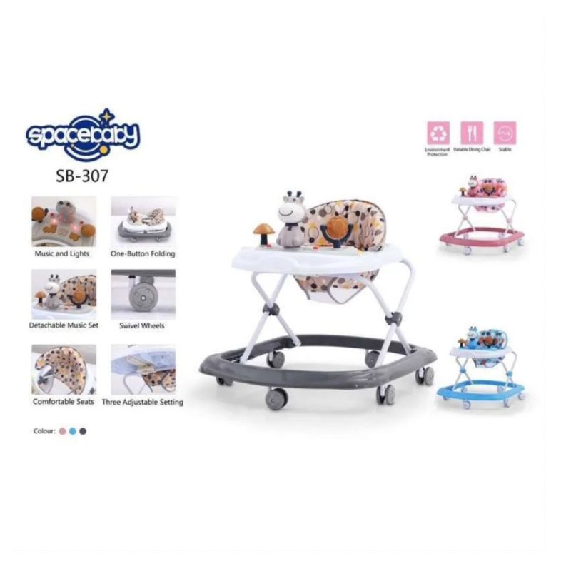 Jual Baby Walker Spacebaby SB-307 Activity Walker Apolo Bayi Push ...