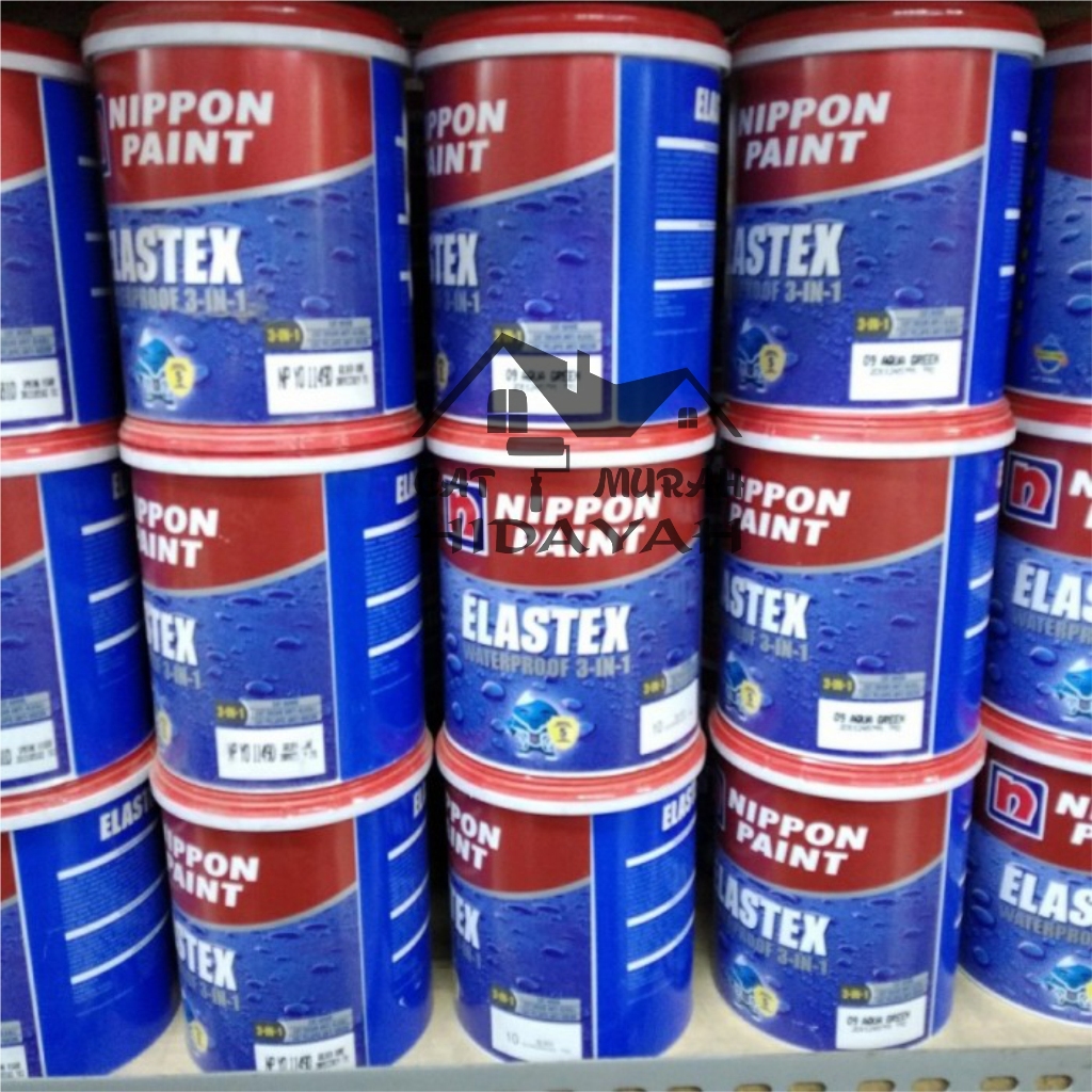 Jual cat tembok waterproof nippon paint elastex (anti bocor) CAT TEMBOK ...