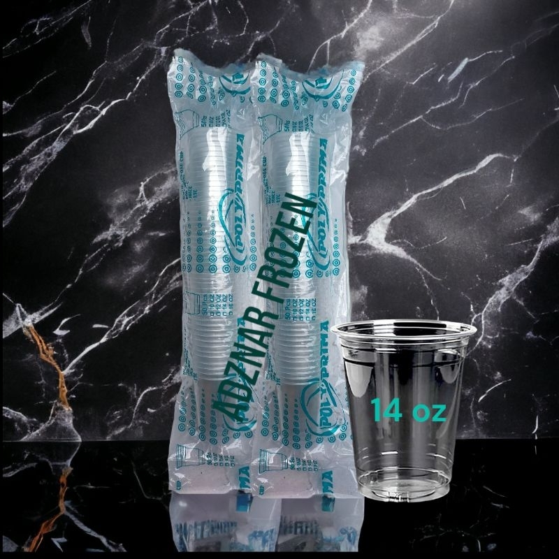Jual Cup pop ice Poli prima ukuran 14 Oz / gelas cup bubur | Shopee ...