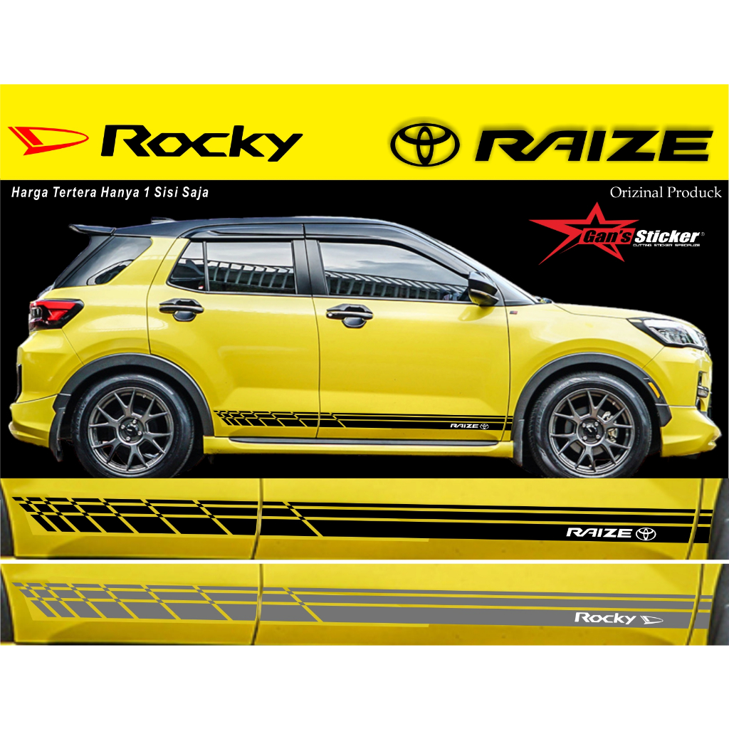 Jual sticker toyota Raize Daihatsu Rocky | Shopee Indonesia
