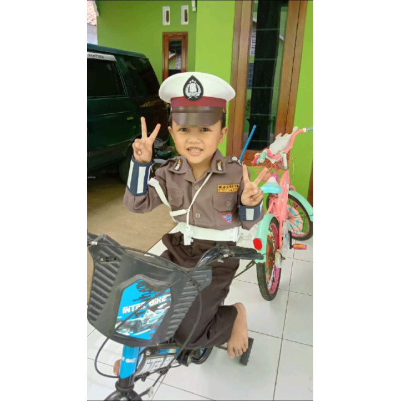 Jual Baju seragam setelan Polisi Lantas Cilik Anak Laki Atribut Lengkap ...
