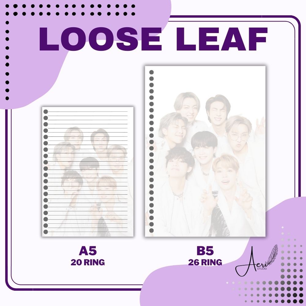 Jual [CUSTOM] Loose Leaf | Binder Revil | Isi Binder A5/B5 25 Lembar | Shopee Indonesia