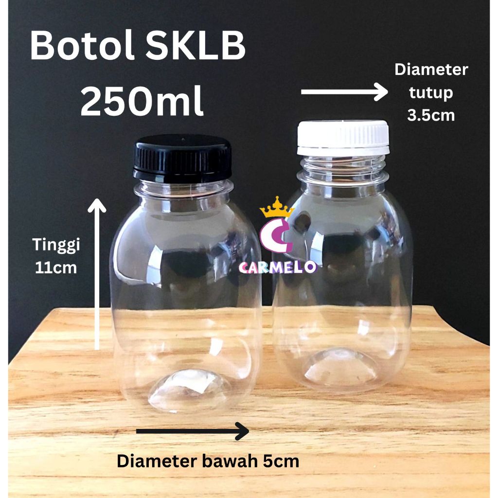 Jual Botol PET SKLB 250ml [isi 10pc] / Botol Kemasan Mungil / Minuman Kemasan 250ml / SKLB 250ml ...
