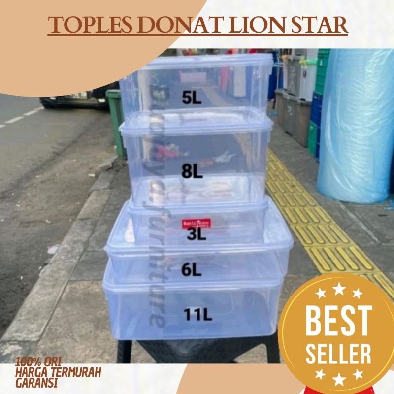 Jual LION STAR - Tempat Donat / Kotak Serbaguna Kateria Keeper 3L-5L-6L-8L-11L-16L | Shopee ...