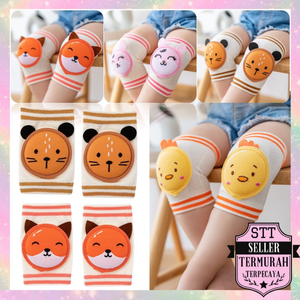 Jual STT Pelindung lutut Balita Anti slip motif animal Kaos Kaki deker ...
