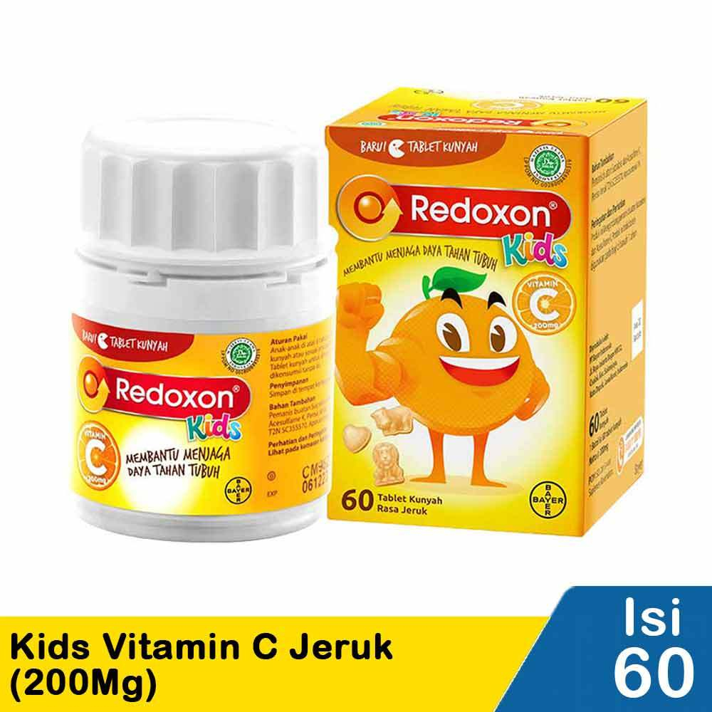 Jual REDOXON KIDS VITAMIN C RASA JERUK BOTOL 60 TABLET KUNYAH | Shopee ...