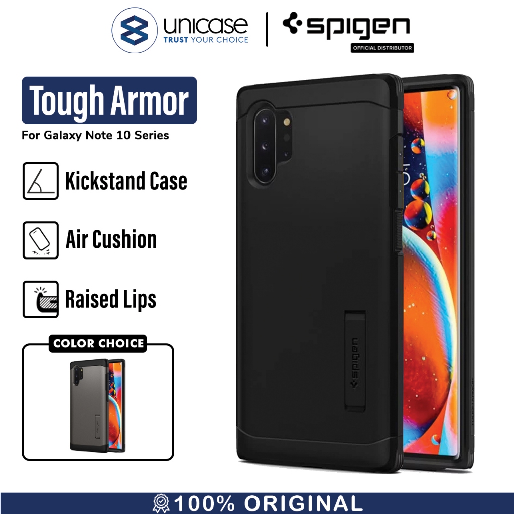 Jual Case Galaxy Note 10 Plus / Note 10 Spigen Tough Armor Anti Shock | Shopee Indonesia