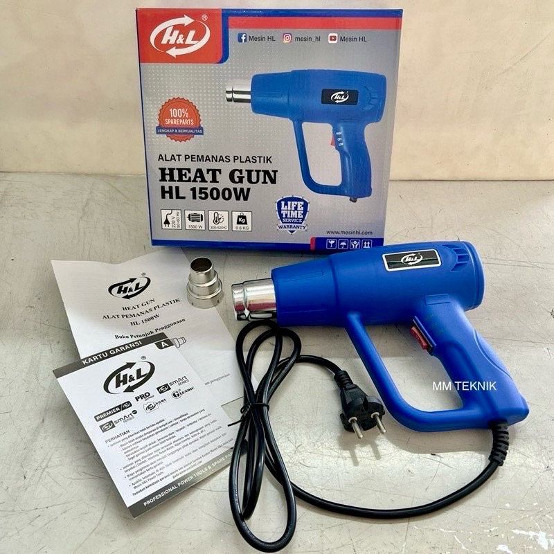 Jual HEAT GUN PRO 1500Watt H&L ALAT PEMANAS PLASTIK HOT GUN HL | Shopee Indonesia