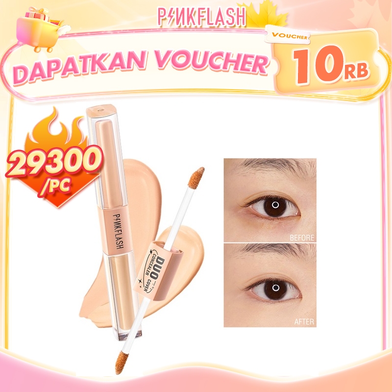 Jual Pinkflash Doublefix 2 In 1 Dual Shade Matte Flawless Concealer