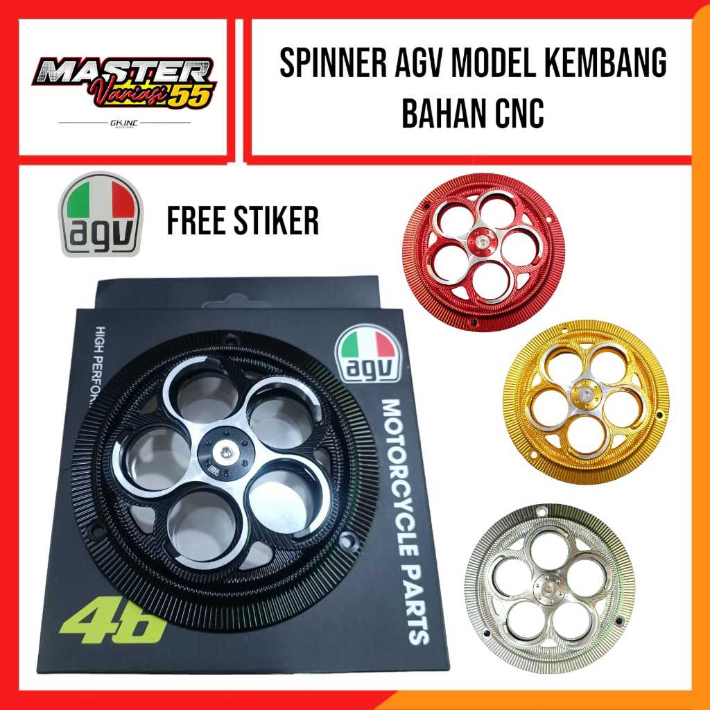 Jual COVER SPINNER FULL CNC AGV COVER PELINDUNG KIPAS FULL CNC AGV ...
