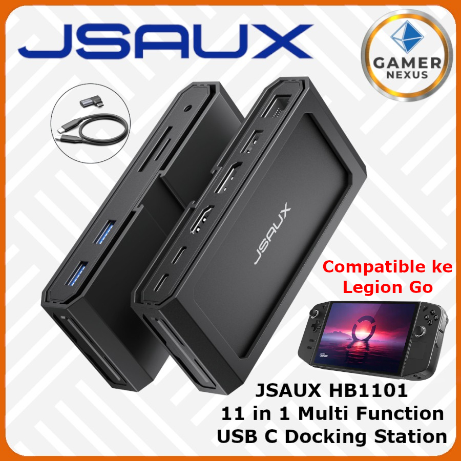 Jual JSAUX HB1101 11-in-1 Type C Docking Station USB HUB Legion Go ...