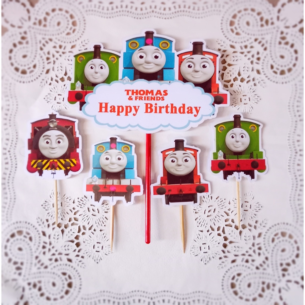 Jual Topper Thomas Custom Foto untuk Hiasan Kue Ulang Tahun / Ultah ...