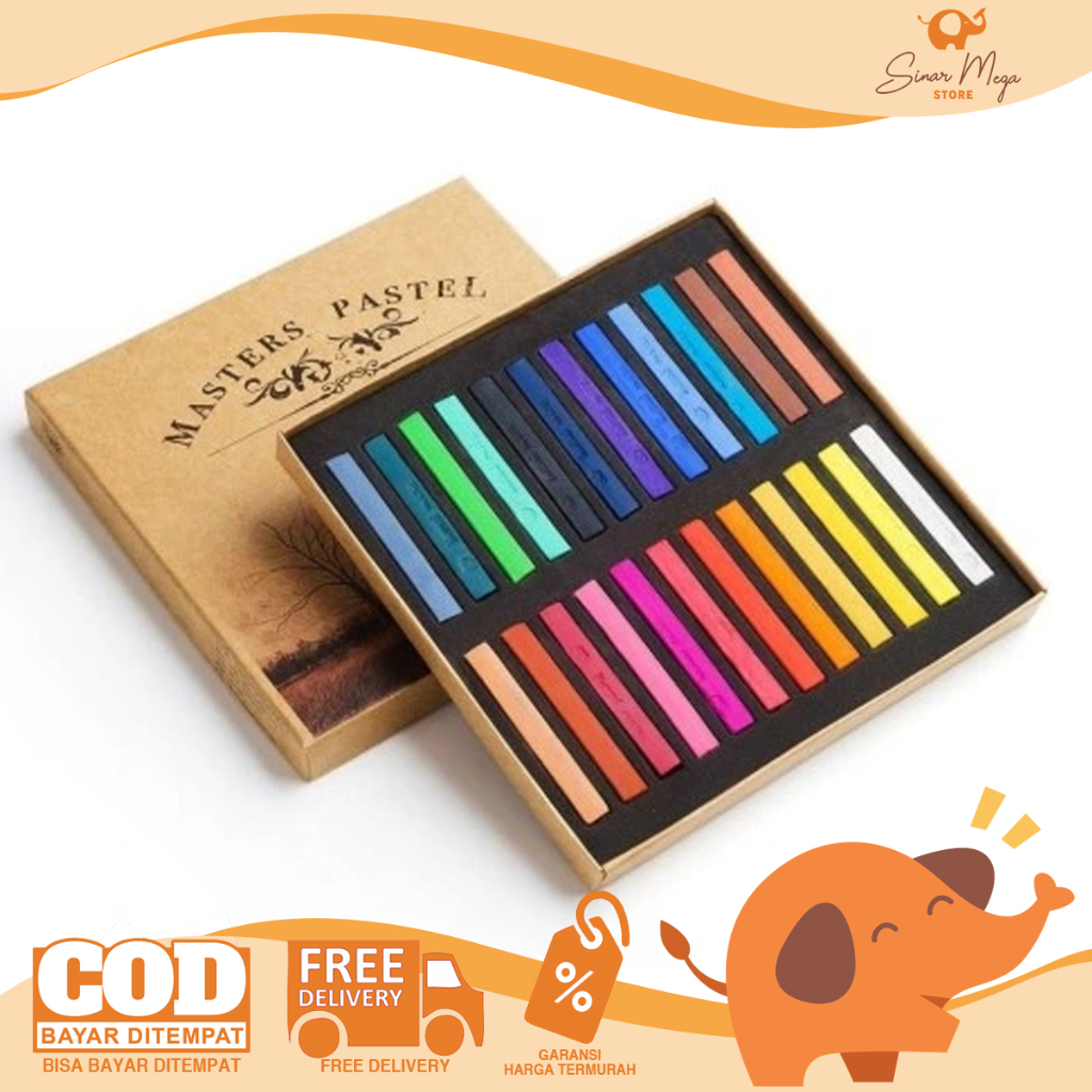 Jual Maries Master Pastel 24 Colors F2024 / Crayon Oil Pastel 24 Warna ...