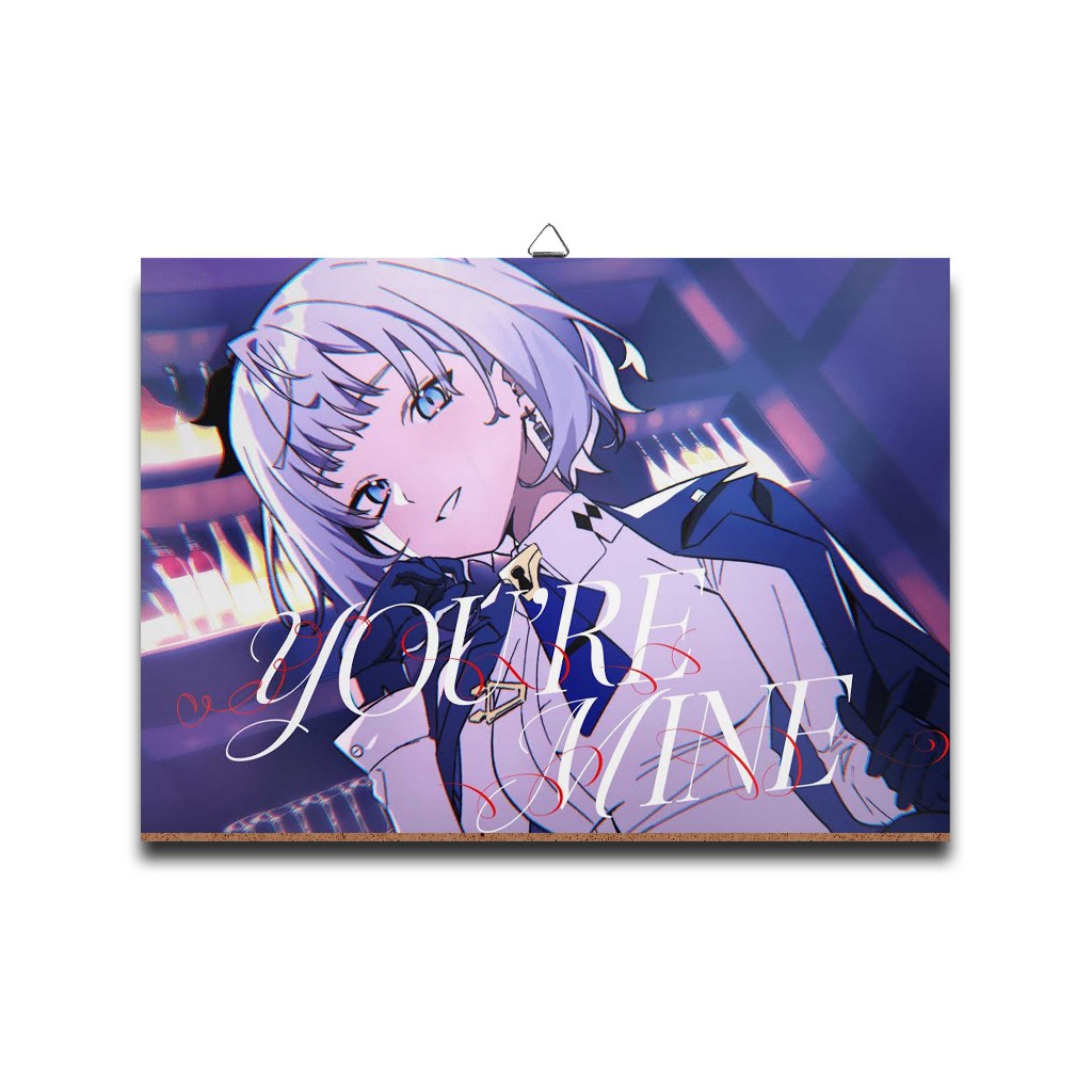 Jual Poster dinding kayu anime vtuber VESTIA ZETA YOU ARE MINE - HOLO ...