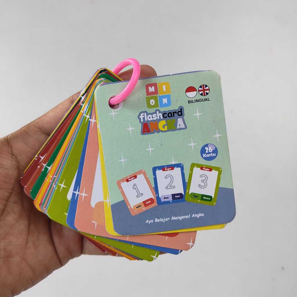 Jual Flash Card Edukasi Anak Flash Card Ring Mion | Shopee Indonesia