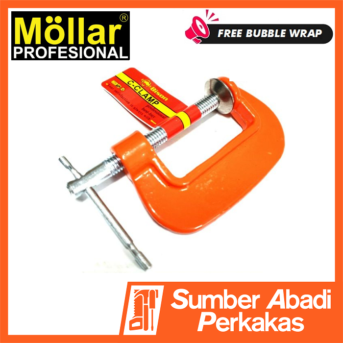 Jual BISON Clamp C 2 Inch G Catok Klem Clem Penjepit Kayu Alat Jepit ...