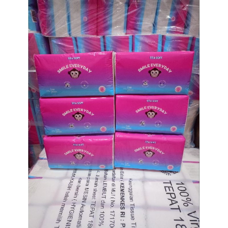 Jual tisu 6 pack titasoft 180 sheet 2 ply, facial tissue | Shopee Indonesia