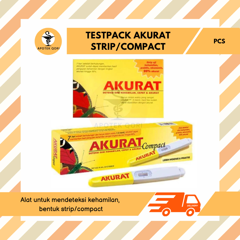 Jual TEST PACK AKURAT COMPACT/STRIP/TES KEHAMILAN/TESPEK/TES HCG ...