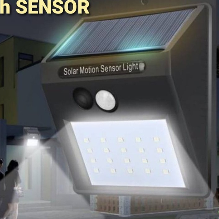 Jual LAMPU TAMAN DINDING 30 LED SENSOR Solar Sensor Wall Light Lampu ...