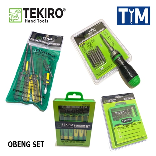 Jual TEKIRO Obeng Set / Obeng Ratchet Set | Shopee Indonesia